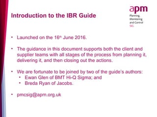 Project Challenge: A Guide to Conducting Integrated Baseline Reviews | PPT