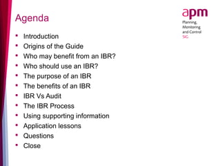 Project Challenge: A Guide to Conducting Integrated Baseline Reviews | PPT