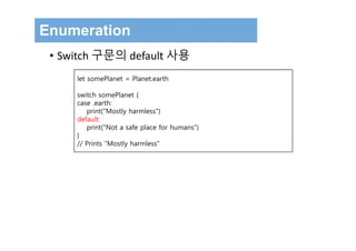 Swift 3 Programming for iOS : Enumeration | PPT