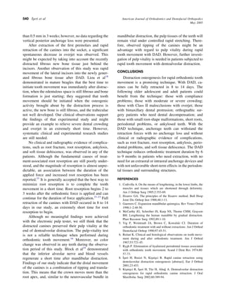 Rapid canine retraction and orthodontic treatment with dentoalveolar ...