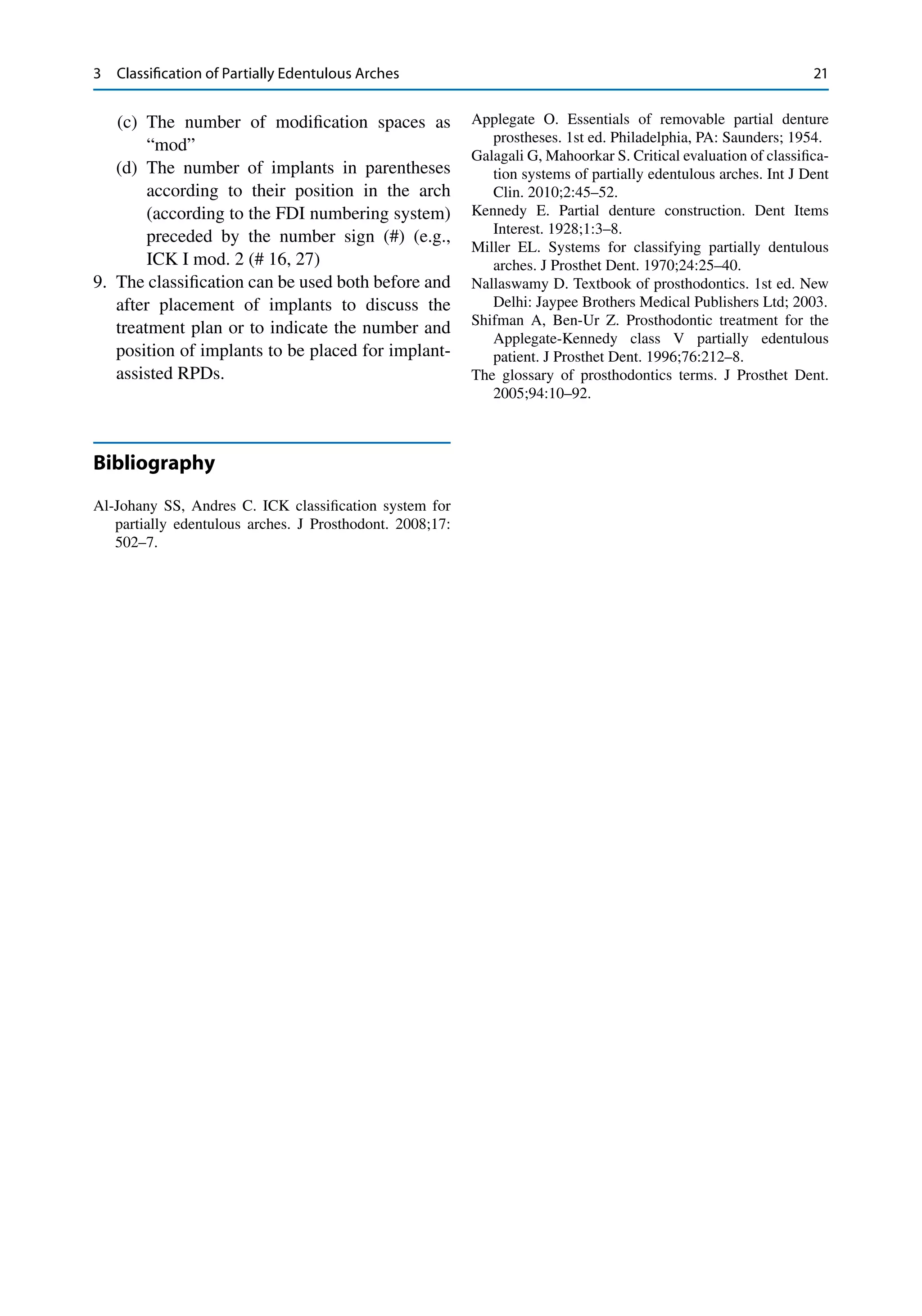 Classification of partially edentulous space | PDF