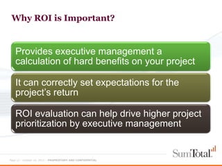 The ROI of Talent Management | PDF