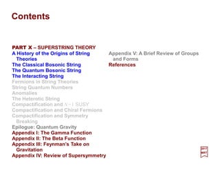 PART X.1 - Superstring Theory | PDF