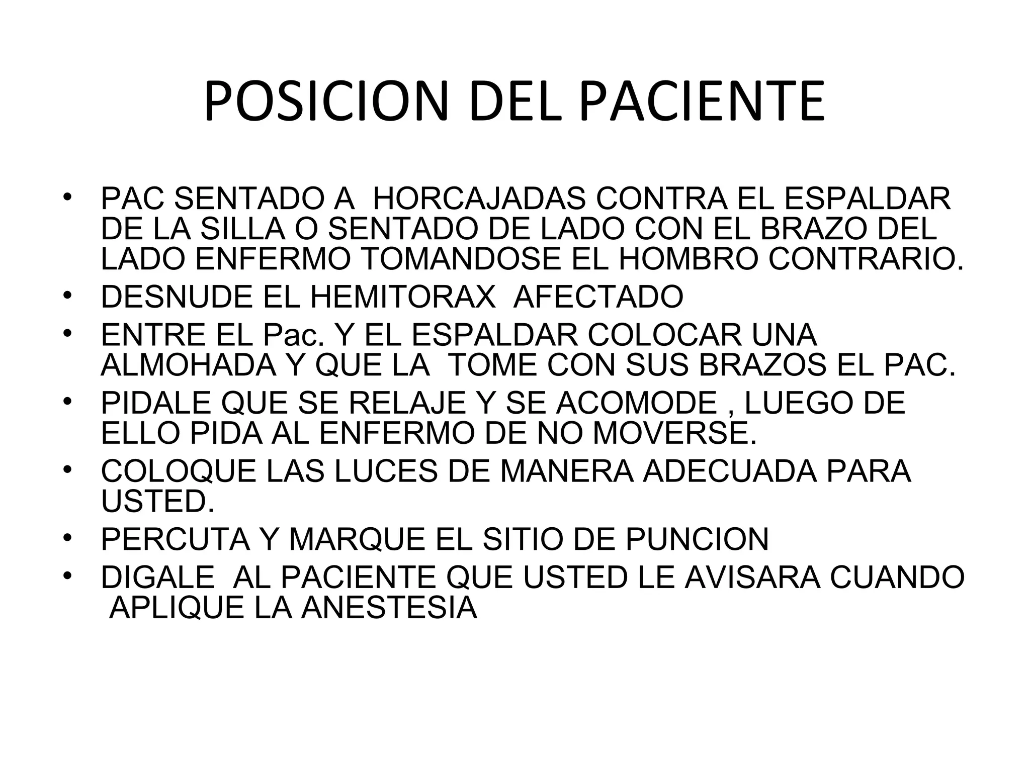 Toracocentesis y biopsia pleural | PPT