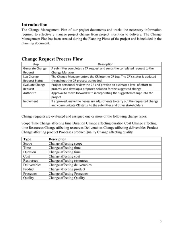Software Project Management: Change Control | PDF