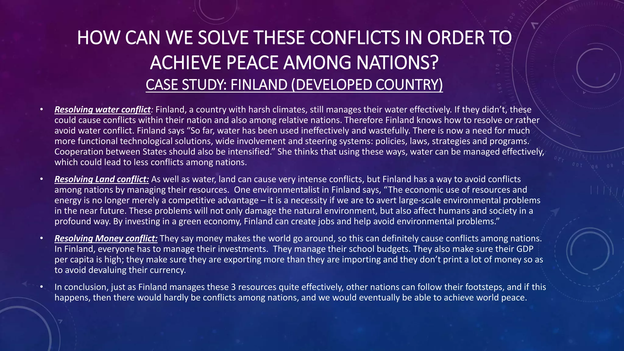 Conflict and Peace Presentation | PPTX