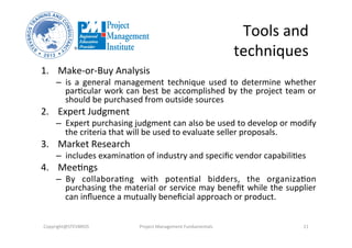 Project Procurement Management | PDF