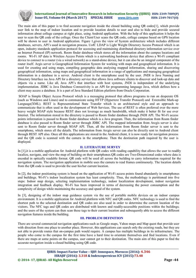 Navigation for Indoor Location Based On QR Codes and Google Maps – A ...