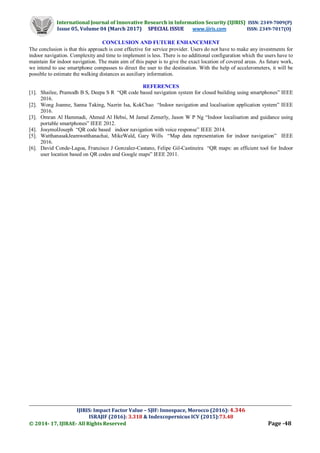 Navigation for Indoor Location Based On QR Codes and Google Maps – A ...