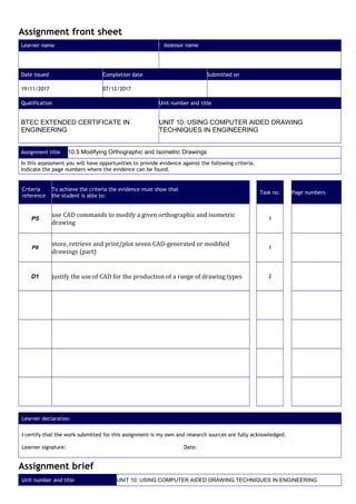 Assignment Brief 10.4 | PDF