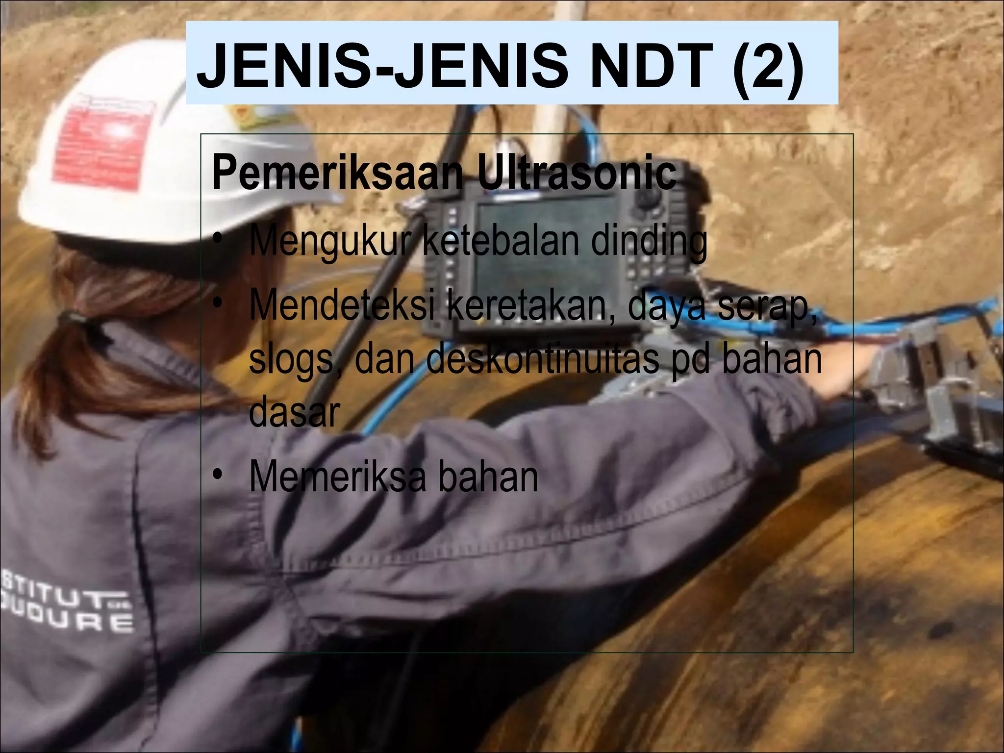 pengujian material DT dan NDT | PPT