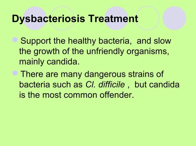 Symptomatic treatment of Dysbacteriosis & Gaseous bowel | PPT