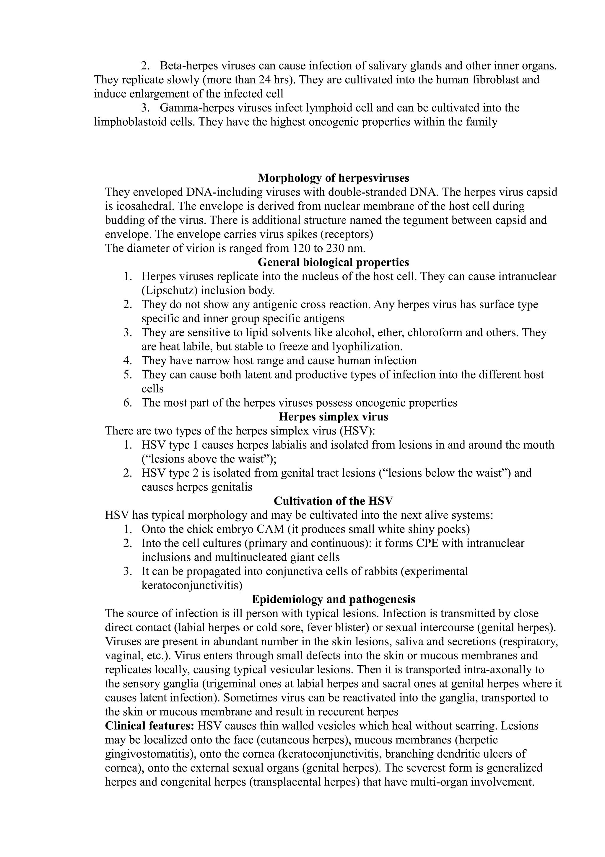 Herpes Viruses. General properties, Laboratory diagnostics. | DOC