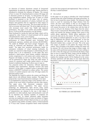 Projection Virtual Keyboard Using Echo Sound Technique and Image Processing For Mobile Phone | PDF