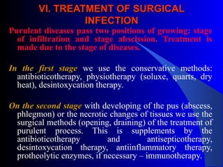 Surgical Infection. Acute purulent infection of skin & cellular spases ...