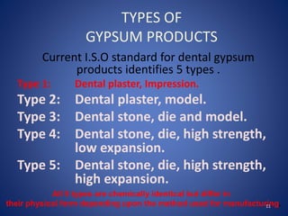 Model and Die Materials By Dr Rashid Hassan | PPTX