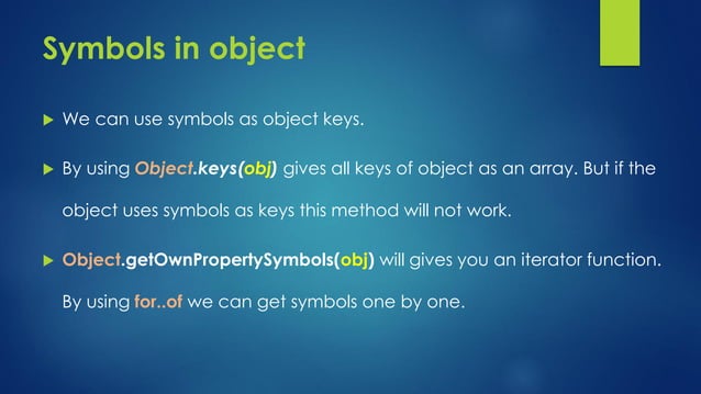 10. symbols | ES6 | JavaScript | TypeScript | PPT
