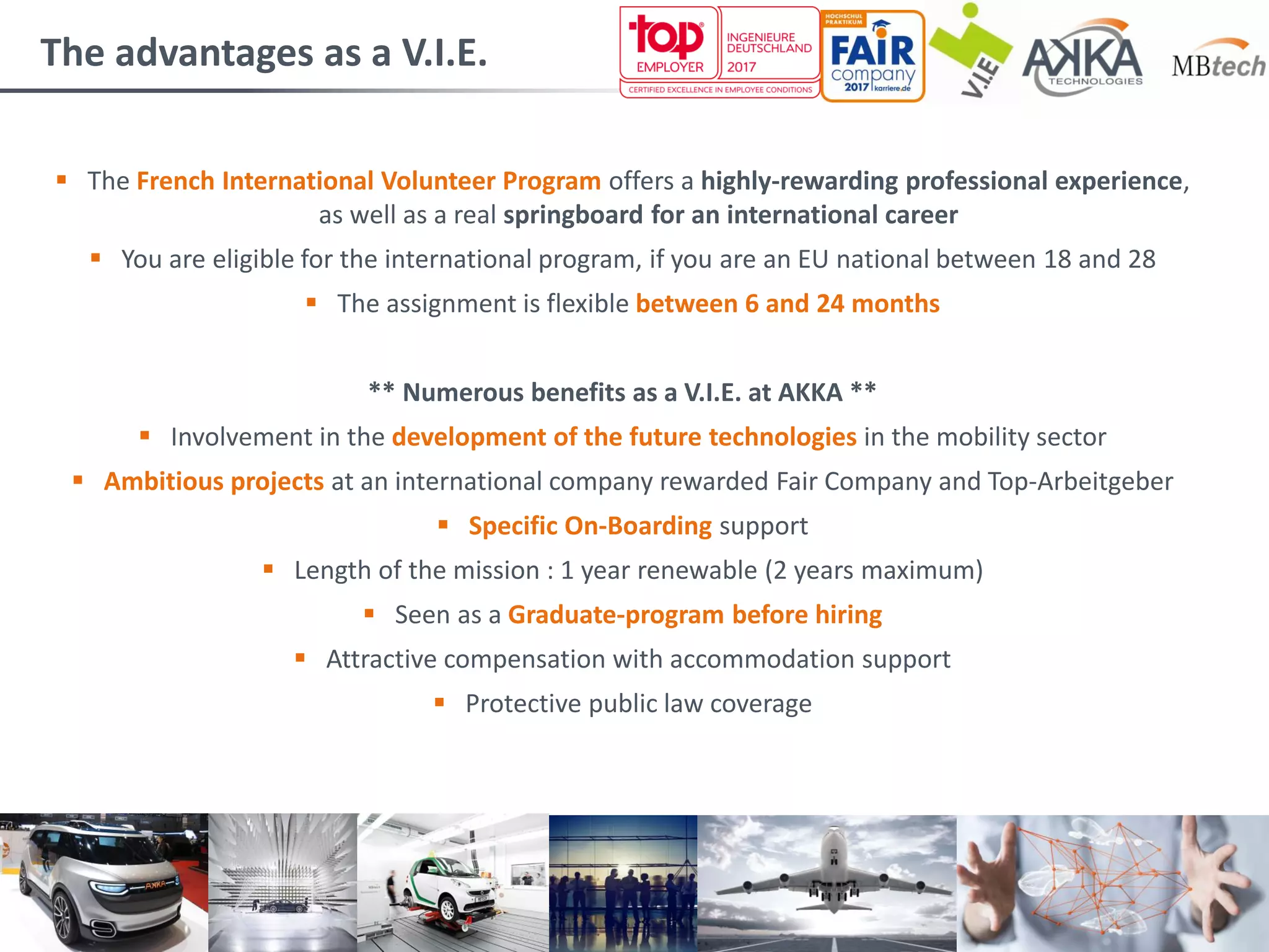 Akka technologies / Mbtech: VIE program | PPT