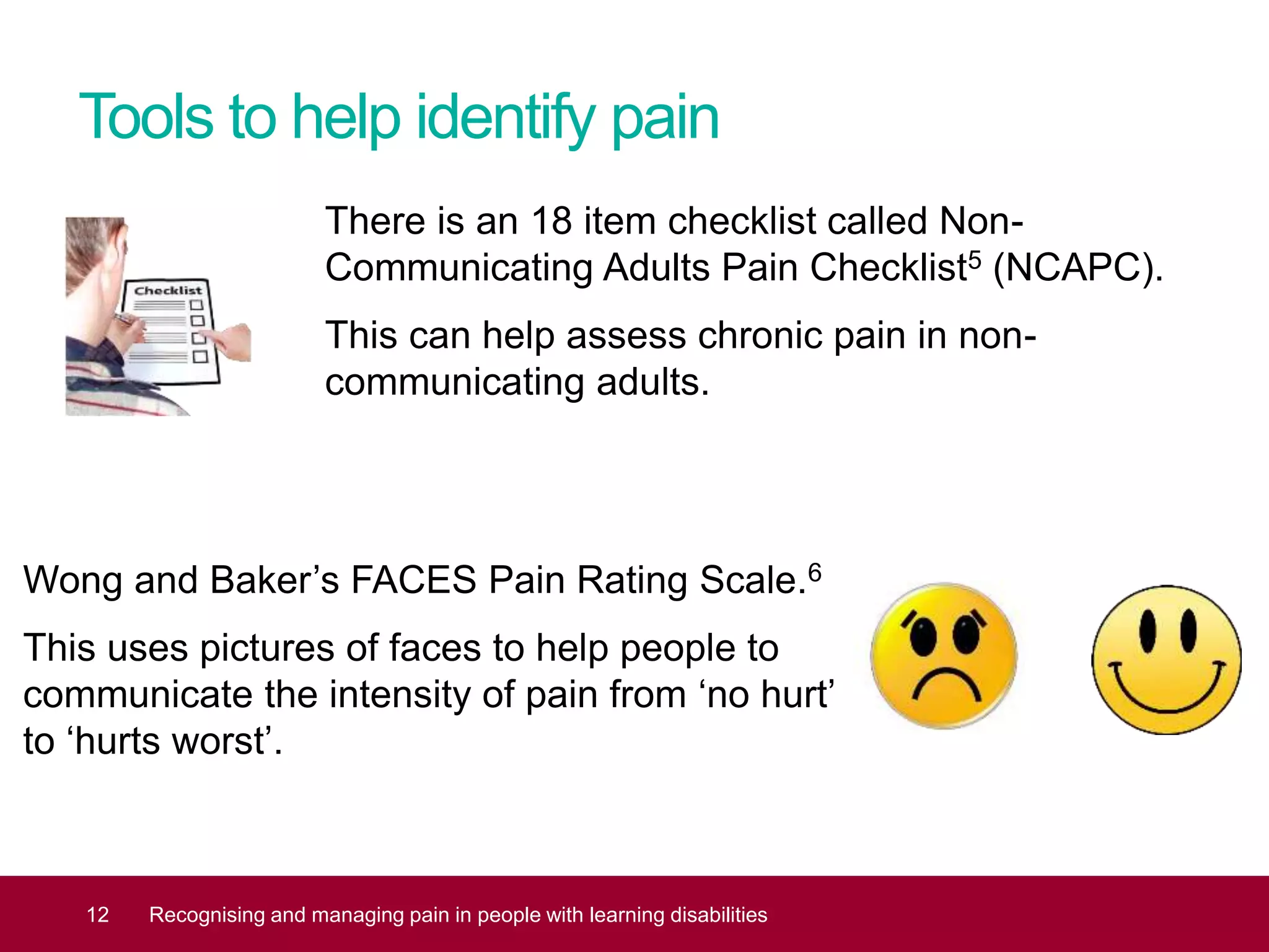 Social care staff. pain management | PPTX
