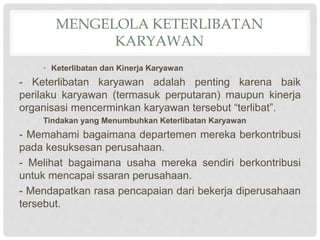 mengelola retensi dan keterlibatan karyawan | PPTX