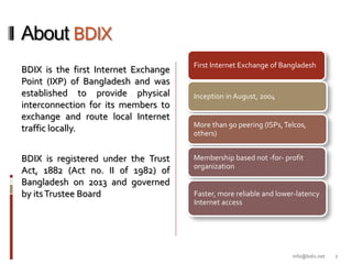 Peering Forum - BDIX Update | PPTX | Computer Networking | Computing
