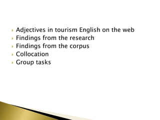 20183/21 voc of tourism english. | PDF