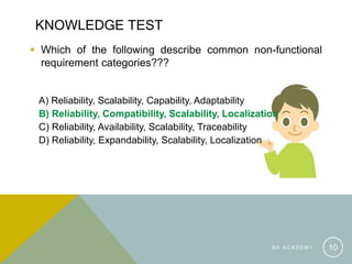 10.30 non functional requirements analysis | PPTX | Technology & Computing