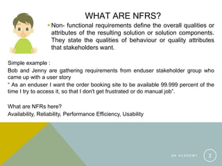 10.30 non functional requirements analysis | PPTX | Technology & Computing