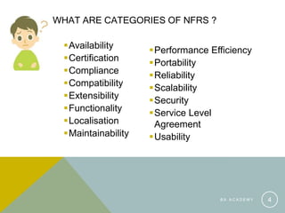 10.30 non functional requirements analysis | PPTX | Technology & Computing