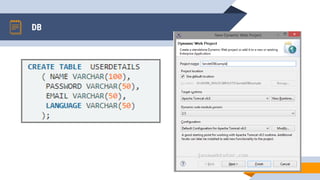 servlet db connectivity | PPT