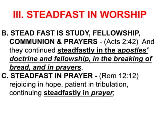 the steadfast child of god | PPTX