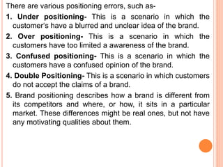 brand positioning | PPTX | Advertising Industry | Industries