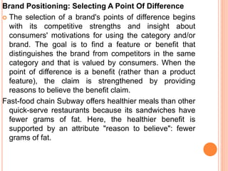 brand positioning | PPTX | Advertising Industry | Industries