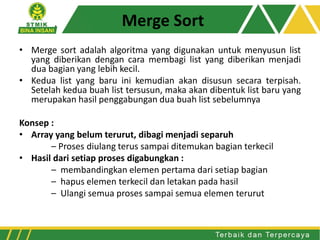 Pertemuan 10 Tehnik Sorting | PDF