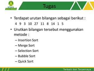 Pertemuan 10 Tehnik Sorting | PDF