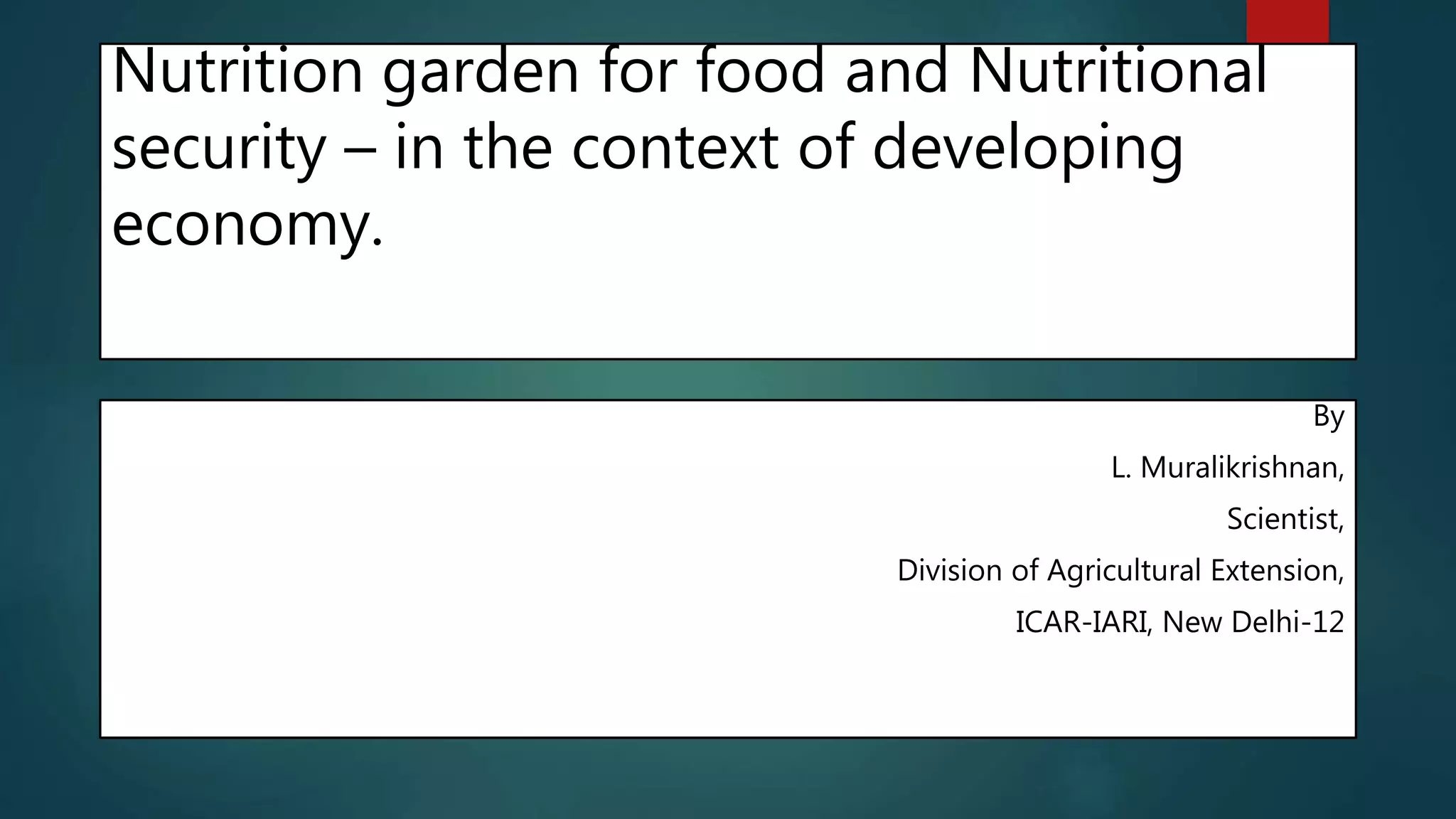 Kitchen garden | PPTX
