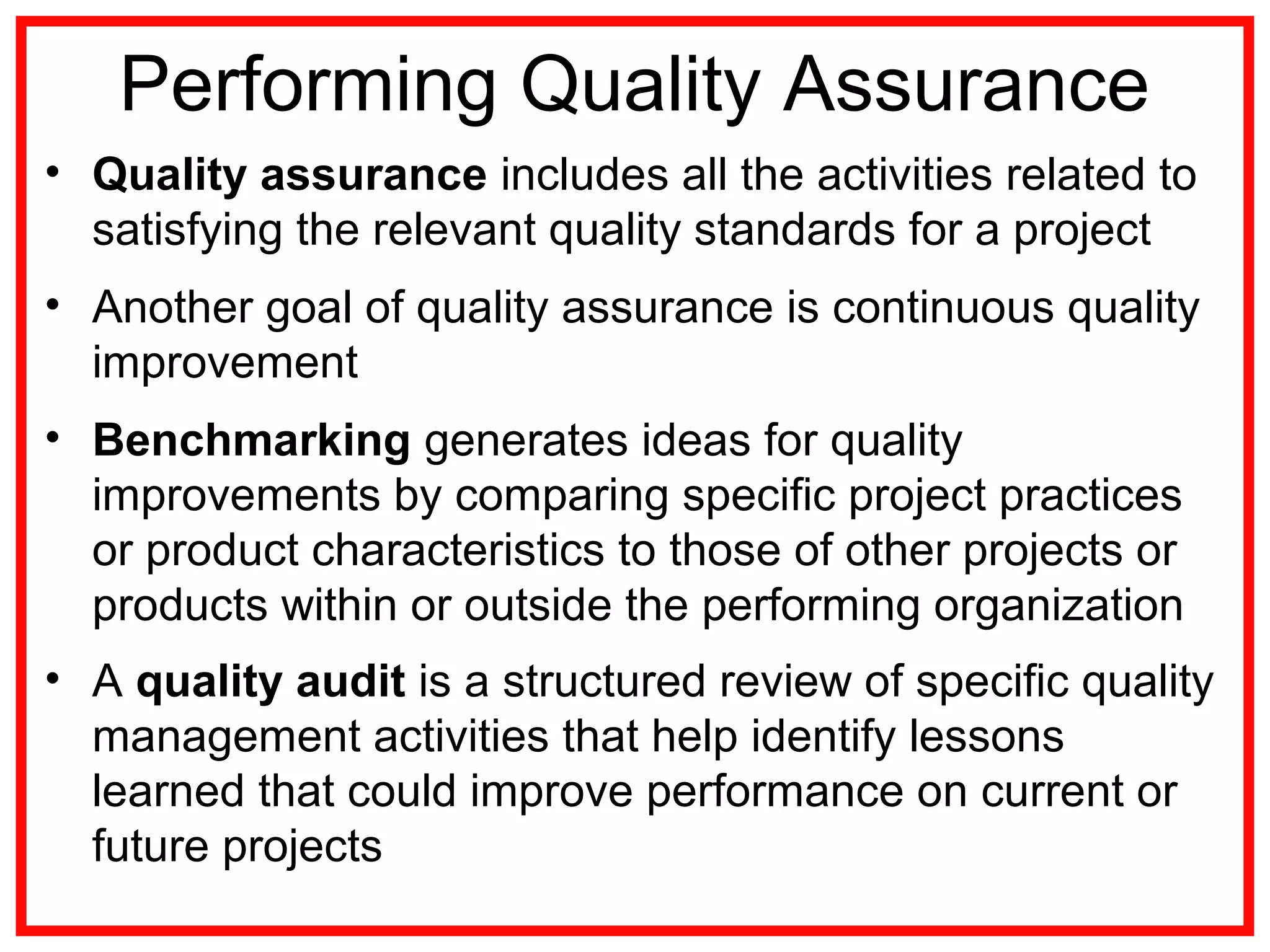 10. Project Quality Management | PPT