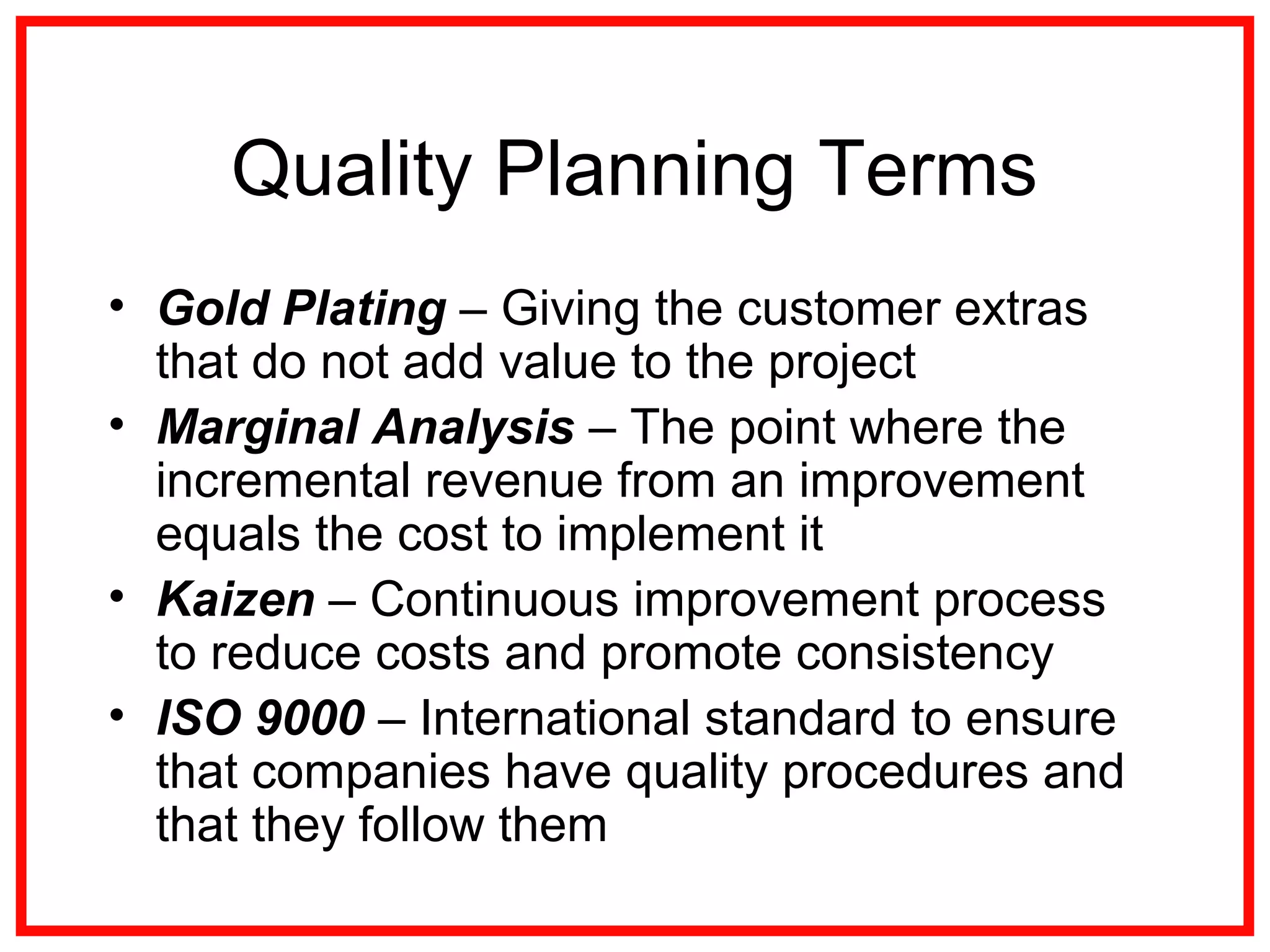 10. Project Quality Management | PPT