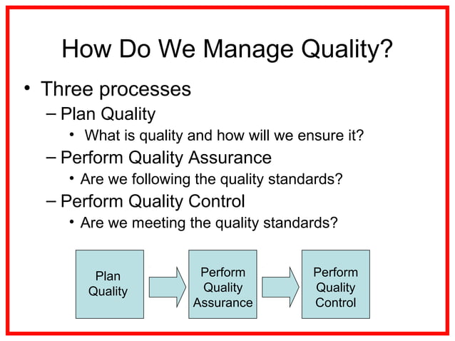 10. Project Quality Management | PPT | Business | Business and Finance