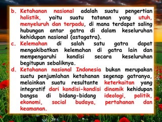 Aspek Trigatra dan Pancagatra dalam Wawasan Nusantara | PPTX