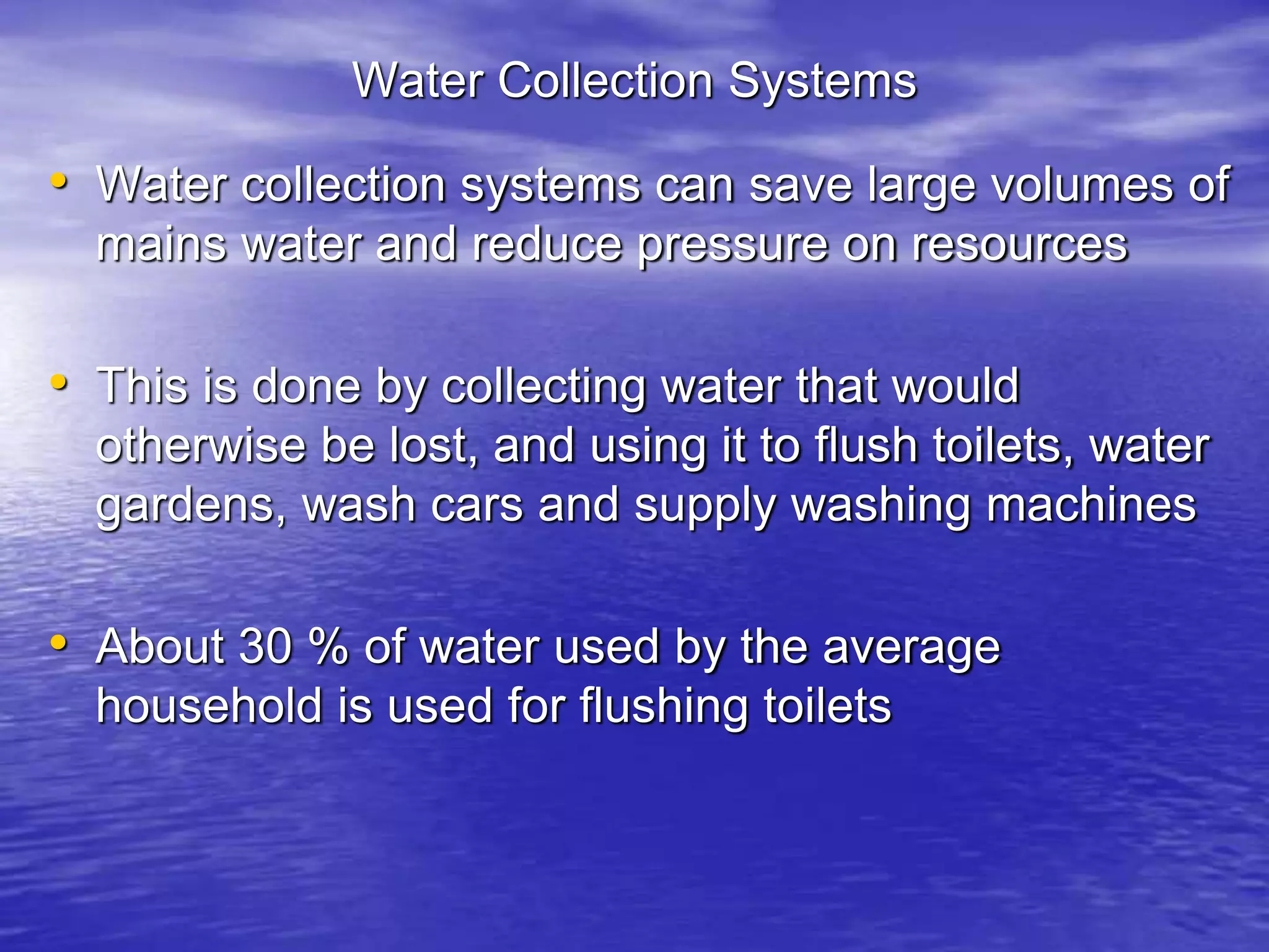 methods for reducing water wastage | PPTX