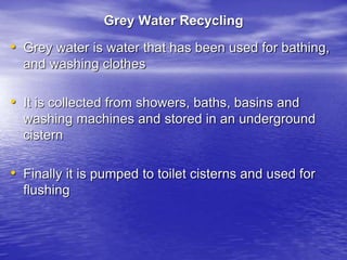 methods for reducing water wastage | PPT