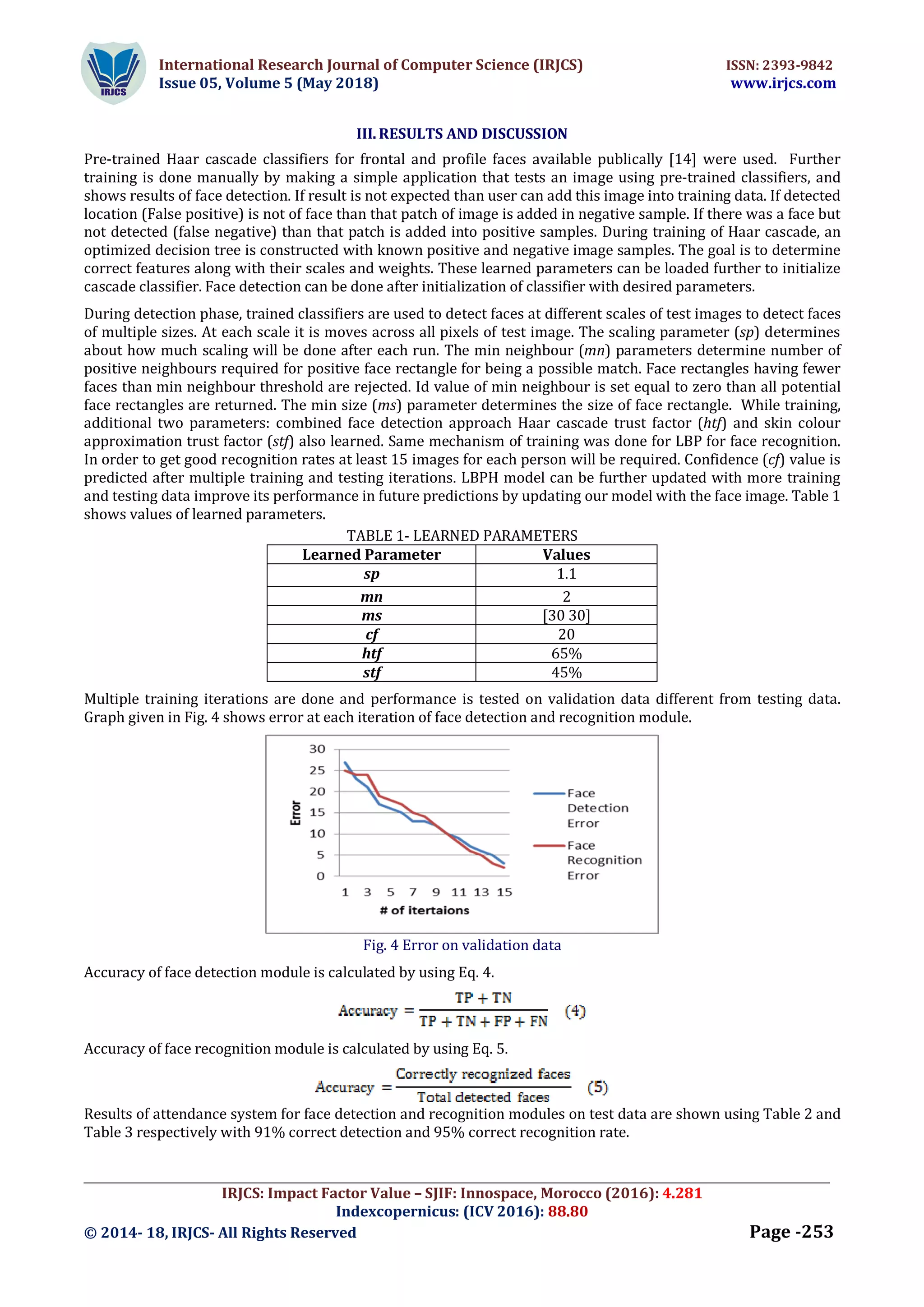 AN IMAGE BASED ATTENDANCE SYSTEM FOR MOBILE PHONES | PDF