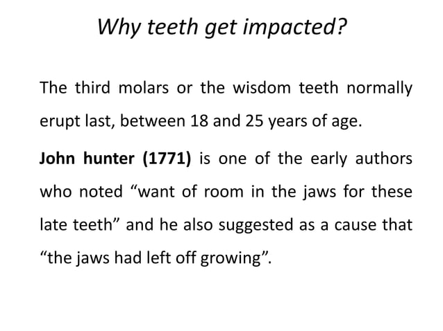 THIRD MOLAR IMPACTION (BASIC) | PPTX