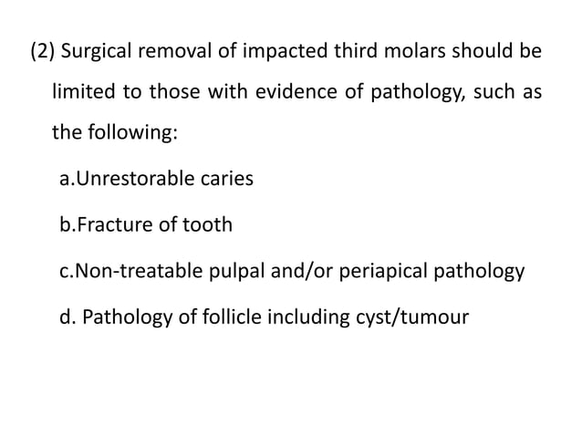 THIRD MOLAR IMPACTION (BASIC) | PPTX