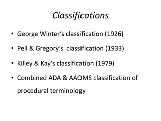 THIRD MOLAR IMPACTION (BASIC) | PPTX
