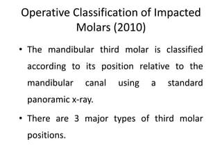 THIRD MOLAR IMPACTION (BASIC) | PPTX