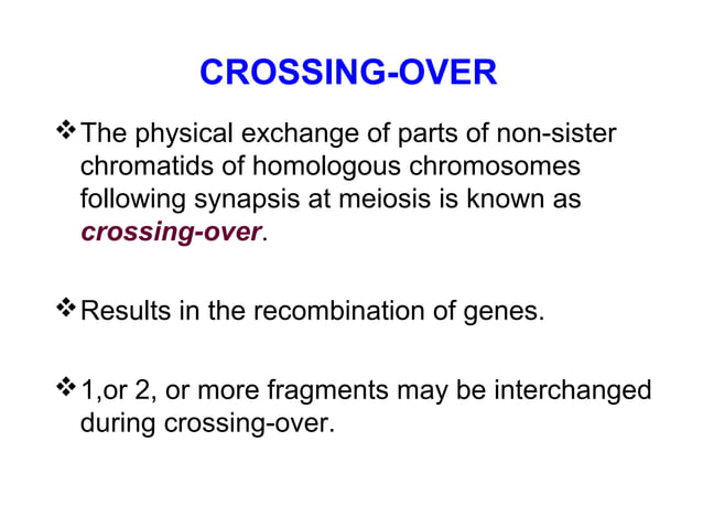linkage and crossing over | PPT | Genetics | Science