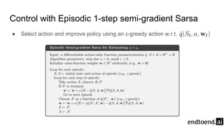 Reinforcement Learning 10. On-policy Control with Approximation | PDF