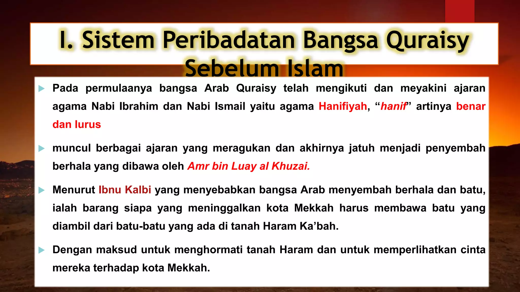 SKI - Peradaban Bangsa Arab sebelum Islam | PPTX